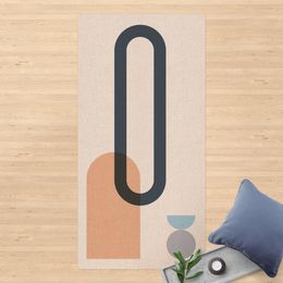 Kork-Teppich - Bauhaus Gera - Abstrakt beige Korkmatte Geometrisch Wohnzimmer Schlafzimmer