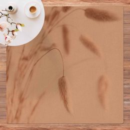 Bilderwelten Kork-Teppich Tropisch beige Korkmatte - Zartes Glanzgras - Gr&auml;ser Wohnzimmer Schlafzimmer