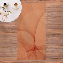 Bilderwelten Kork-Teppich Abstrakt rosa Korkmatte - Abstrakte Grafik in Pfirsich - Geometrisch Wohnzimmer Schlafzimmer