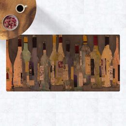 Bilderwelten Kork-Teppich modern blau Kulinarisch Korkmatte - Entkorkt - Spirituosen - Getr&auml;nke K&uuml;che