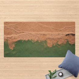 Bilderwelten Kork-Teppich Motiv t&uuml;rkis Strand Korkmatte - Das Meer - Landschaft Wohnzimmer Schlafzimmer