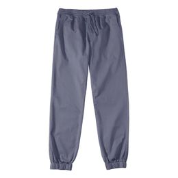 John Devin Herren Jogger Pants "Jogg Pants", blau, Gr. S, unifarben, Web, Obermaterial: 97% Baumwolle, 3% Elasthan, Hosen, aus elastischer