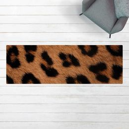 Bilderwelten Kork-Teppich Motiv braun Korkmatte - Leopardenfell hell - Deko Wohnzimmer Schlafzimmer