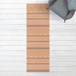 Bilderwelten Kork-Teppich Unifarben pastell Korkmatte - Ethnomuster Volk der Inka - Deko Wohnzimmer Schlafzimmer