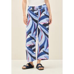 Cecil Damen 7/8-Hose, bunt, Gr. XS, bedruckt, Stoff, 85% Viskose, 15% Polyamid, Hosen, High Waist