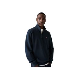 Levi's LEVI'S Herren Sweatshirt "Sweatshirt ORIGINAL HM 1/4 ZIP 1er Pack", blau, Gr. XL, Obermaterial: 100% Baumwolle CO., Sweatshirts