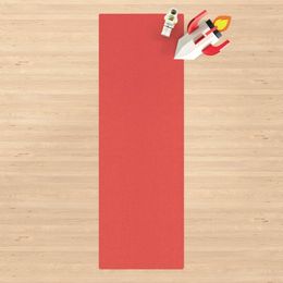 Bilderwelten Kork-Teppich Unifarben rot Korkmatte - Vermillion - Deko Wohnzimmer Schlafzimmer