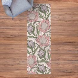 Bilderwelten Kork-Teppich Vintage grau Korkmatte - Florale Eleganz Protea - Pflanzen Wohnzimmer Schlafzimmer