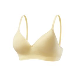 Lascana Damen Push-up-BH "COMFY BRA", Gr. 85, gelb, Piqu&eacute;, Obermaterial: 50% Baumwolle, 33% Polyamid, 14% Polyester, 3% Elasthan, Basic, BHs, ohne