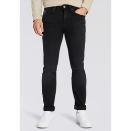 Slim-fit-Jeans Pepe Jeans "SLIM JEANS HATCH FS WASHED BLK", Herren, Gr. 34, L&auml;nge 32, schwarz (schwarz used), Denim/Jeans, Obermaterial: 98% Baumwolle, 2% Elasthan, slim fit, Jeans Slim-fit-Jeans, im 5-Pocket-Stil