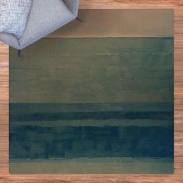Bilderwelten Kork-Teppich maritim blau originell Korkmatte - Die Flut - Deko Wohnzimmer Schlafzimmer