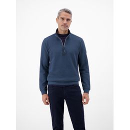Lerros Herren Sweatshirt "Troyer in hochwertiger Sweatqualit&auml;t"storm blau, Gr. S, 90% Baumwolle, 10% Polyester, Sweatshirts, Hochwertige Qualit&auml;t f&uuml;r
