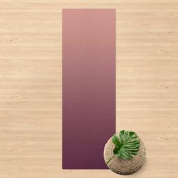 Bilderwelten Kork-Teppich Illustration beige Korkmatte - Farbverlauf Purpur - Deko Wohnzimmer Schlafzimmer