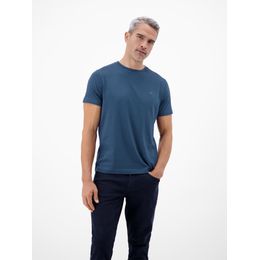 Lerros Damen T-Shirt "T-Shirt mit Rundhalsausschnitt"storm blau, Gr. M, 100% Baumwolle, Shirts, Herren Shirt aus 100% Baumwolle, einfarbig,