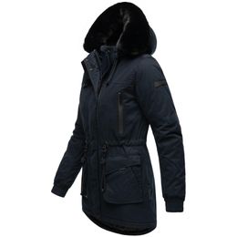 Marikoo Damen Wintermantel "Olessaa", blau, Gr. S, Obermaterial: 100% Baumwolle. Futter: 100% Polyester. Wattierung: 100% Polyester. &Auml;rmelfutter: