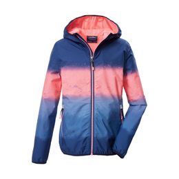 Funktionsjacke Killtec "KOS 155 GRLS JCKT", M&auml;dchen, Gr. 116, dunkelblau, Obermaterial: 100% Polyester;Futter: 100% Polyester, Jacken Funktionsjacke, Leichte, wetterfeste M&auml;dchenjacke mit All-Over-Print