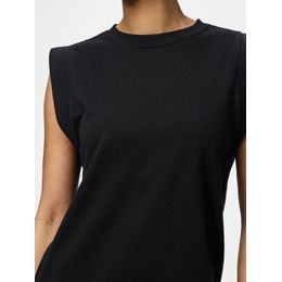 Pieces Damen Maxikleid "PCCHILLI SUMMER SL ANK DRESS UB NOOS BC"schwarz, Gr. L, unifarben, Jersey, Obermaterial: 50% Baumwolle, 50% Polyester,