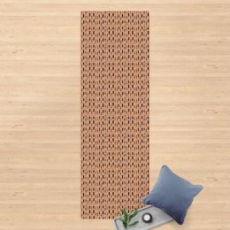 Bilderwelten Kork-Teppich Illustration schwarz Korkmatte - Gezeichneter Strichpunktregen - Deko Wohnzimmer Schlafzimmer