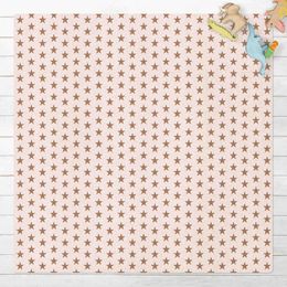 Bilderwelten Kork-Teppich modern grau Himmel Korkmatte - Gro&szlig;e Sterne auf Wei&szlig; - Himmel Kinderzimmer Baby M&auml;dchen Jungen