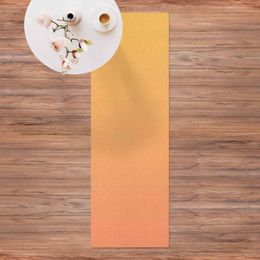 Bilderwelten Kork-Teppich Illustration gelb Korkmatte - Farbverlauf Orange - Deko Wohnzimmer Schlafzimmer