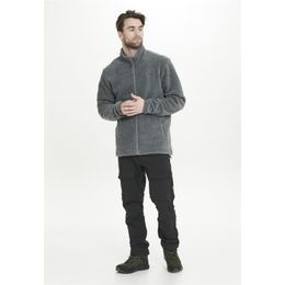 WHISTLER Herren Fleecejacke "Cocoon", grau, Gr. M, unifarben, 100% Polyester, Jacken, mit praktischem Tunnelzug
