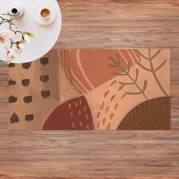 Bilderwelten Kork-Teppich Abstrakt beige originell Korkmatte - Karneval der Formen in Beere I - Deko Wohnzimmer Schlafzimmer