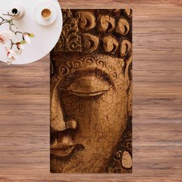 Bilderwelten Kork-Teppich Vintage gold Spirituell Korkmatte - Vintage Buddha - Retro Wohnzimmer Schlafzimmer