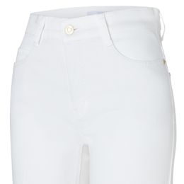 MAC Damen Weite Jeans "WIDE", wei&szlig;, Gr. 46, Denim/Jeans, Obermaterial: 91% Baumwolle, 7% Elastomultiester, 2% Elasthan, Jeans