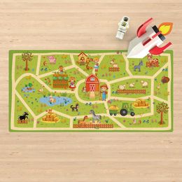Bilderwelten Kork-Spielteppich Bauernhof - Der gro&szlig;e Rundweg