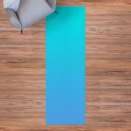 Bilderwelten Kork-Teppich Illustration t&uuml;rkis Korkmatte - Farbverlauf T&uuml;rkis - Deko Wohnzimmer Schlafzimmer