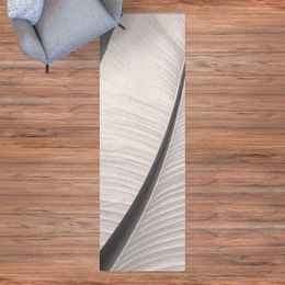 Bilderwelten Kork-Teppich Tropisch schwarz weiss Korkmatte - Paradiesisches Detail Schwarz Wei&szlig; - Pflanzen Wohnzimmer Schlafzimmer