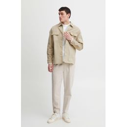 Casual Friday Herren Jeanshemd "Jeanshemd CF0083", beige, Gr. XL, Obermaterial: 98% Baumwolle CO. 2% Elasthan EL., Hemden