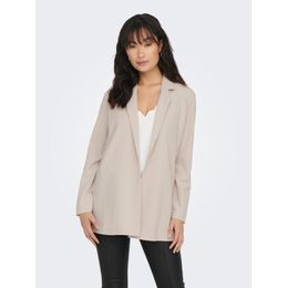 Jacqueline de Yong Jerseyblazer JDY "JDYGEGGO L/S BLAZER JRS NOOS", Damen, Gr. S, grau (chateau gray), Jersey, Obermaterial: 95% Polyester, 5% Elasthan, unifarben, loose fit h&uuml;ftbedeckend, V-Ausschnitt, Blazer