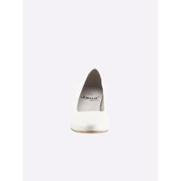 Jana Damen Pumps, Gr. 37, wei&szlig;, Lederimitat, Schuhe