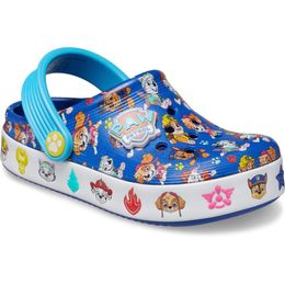 Clog Crocs "Paw Patrol Off Court Clog T", M&auml;dchen, Gr. 22, bunt (blau multi), Croslite&trade;, Schuhe Clog, Hausschuh, Kindergartenschuh mit coolem Motiv