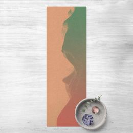 Bilderwelten Kork-Teppich Abstrakt pastell Korkmatte - Abstrakte Punktlandschaft Fantasieland - Punkte Wohnzimmer Schlafzimmer