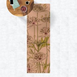 Bilderwelten Kork-Teppich Motiv gr&uuml;n Blumen Korkmatte - Gro&szlig;e Sterndolden - Deko Wohnzimmer Schlafzimmer