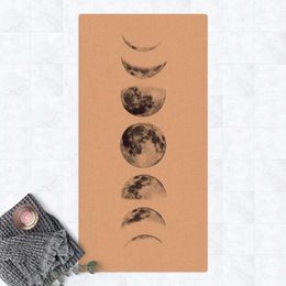 Bilderwelten Kork-Teppich Fotomontage grau Spirituell Korkmatte - Sieben Monde - Deko Wohnzimmer Schlafzimmer