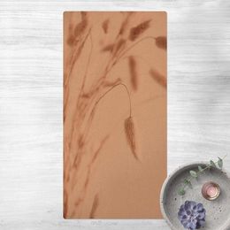 Bilderwelten Kork-Teppich Tropisch beige Korkmatte - Zartes Glanzgras - Gr&auml;ser Wohnzimmer Schlafzimmer