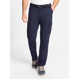 Cargohose Catamaran, Herren, Gr. 50, Normalgr&ouml;&szlig;en, blau (marine), 98% Baumwolle, 2% Elasthan, unifarben, Hosen Cargohose