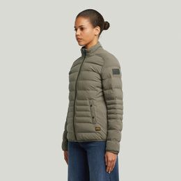 G-Star Raw G-STAR Damen Steppjacke "Foundation Padded Short Jacket", gr&uuml;n, Gr. XS, unifarben, Web, Obermaterial: 100% Polyester, Jacken, in schmaler Passform