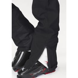 Polarino Damen Skihose, schwarz, Gr. 40, Softshell, Obermaterial: 94% Polyester, 6% Elasthan. Futter: 100% Polyester, Hosen, Obermaterial