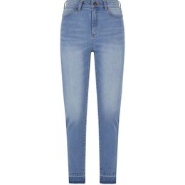 Bequeme Jeans Urban Classics "Urban Classics Damen Skinny Fit Jeans", Damen, Gr. 26, Normalgr&ouml;&szlig;en, clearblau bleached, 98% Baumwolle, 2% Elasthan, unifarben, Jeans