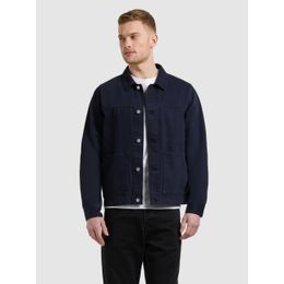 Jeansjacke Khujo "BARTO", Herren, Gr. L, navy, Denim/Jeans, 100% Baumwolle, unifarben, regular fit h&uuml;ftlang, mit Kn&ouml;pfen, Jacken Jeansjacke
