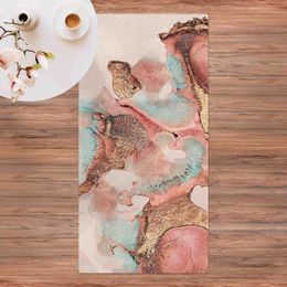 Bilderwelten Kork-Teppich Abstrakt rosa originell Aquarell - Goldenes Aquarell Ros&eacute; - Deko Wohnzimmer Schlafzimmer