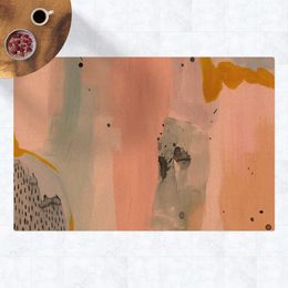 Bilderwelten Kork-Teppich Abstrakt pastell originell Korkmatte - Verschwommener Tagesanbruch III - Deko Wohnzimmer Schlafzimmer