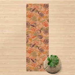 Bilderwelten Kork-Teppich Vintage bunt Kulinarisch Korkmatte - Frische Bunte Zitrusfr&uuml;chte - Obst K&uuml;che