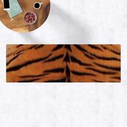 Bilderwelten Kork-Teppich Motiv braun Tiere Korkmatte - Tigerfell - Tiger Wohnzimmer Schlafzimmer