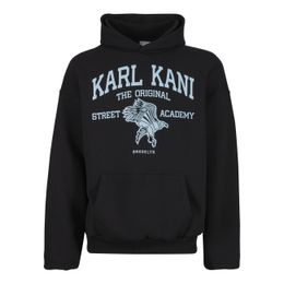 Kapuzenpullover Karl Kani "Karl Kani Karl Kani Kani Street Academy OS Hoodie", Herren, Gr. S, schwarz, 60% Baumwolle, 40% Polyester, mehrfarbig, loose fit, ohne Ausschnitt, Pullover Kapuzenpullover