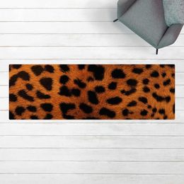 Kork-Teppich - Servalkatzenfell - Motiv braun Tiere Korkmatte Giraffen Wohnzimmer Schlafzimmer